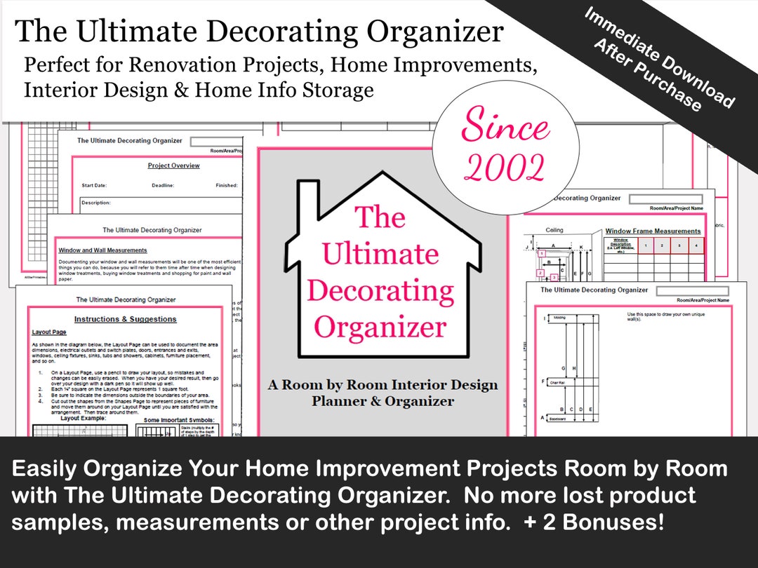 The Ultimate Decorating Organizer & Home Decor Planner - A Room by Room ...