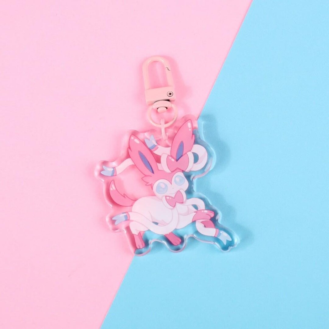 Sylveon Acrylic Keychain - Etsy