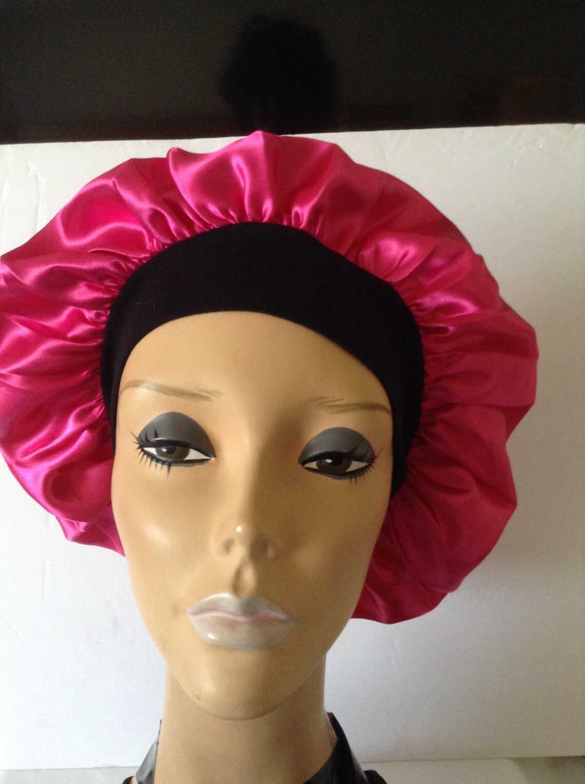 Bonnet, Satin Bonnet,adult Sleep Bonnet,large Bonnet,shower Bonnet,red ...