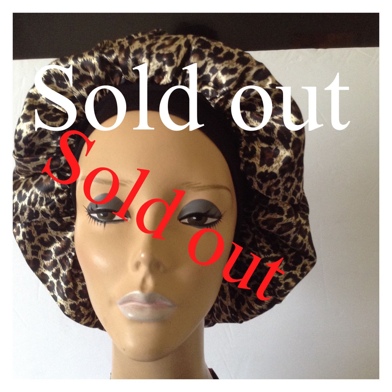 Bonnet, Satin Bonnet,adult Sleep Bonnet,large Bonnet,shower Bonnet,red ...