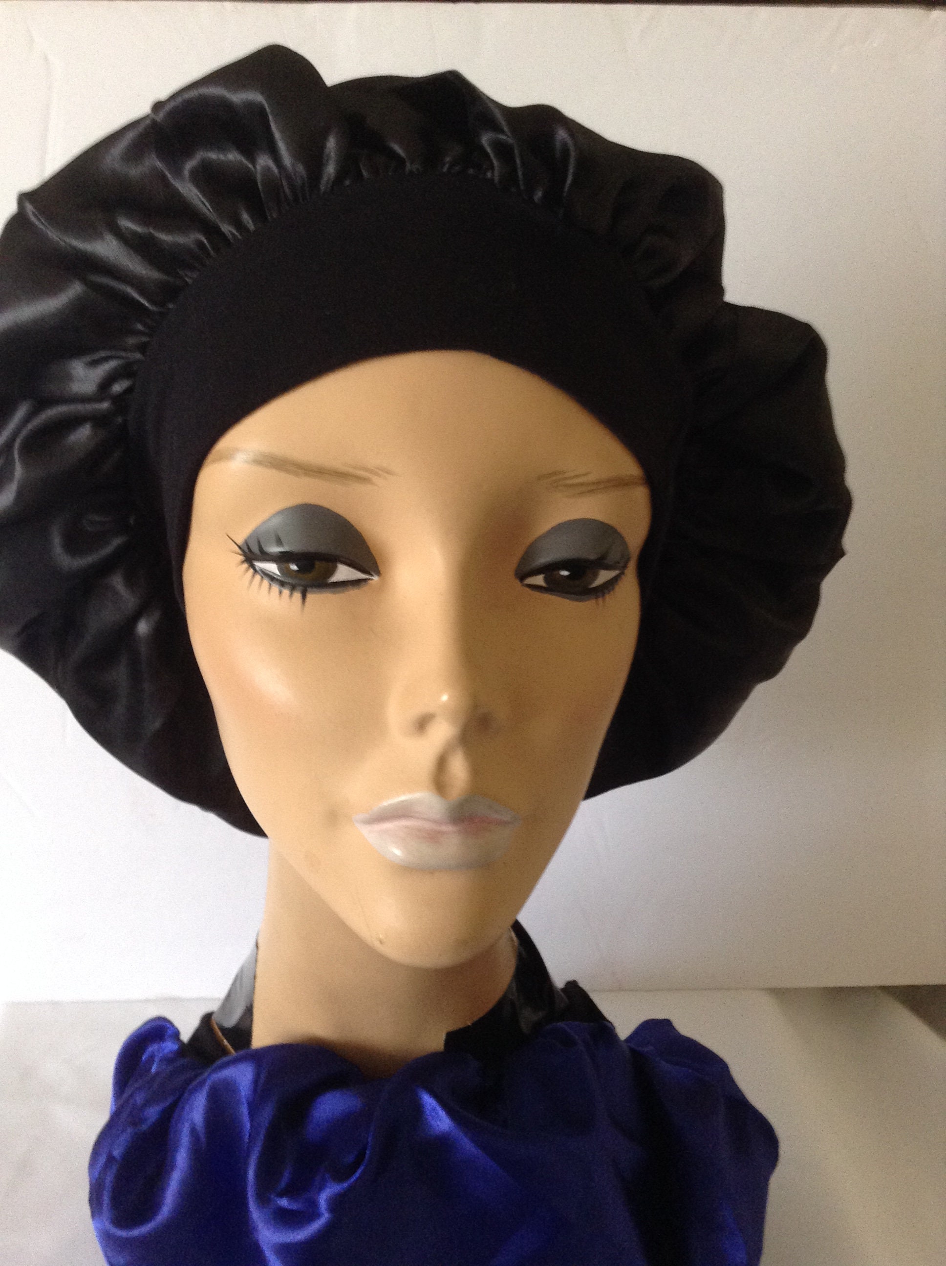 Bonnet, Satin Bonnet,adult Sleep Bonnet,large Bonnet,shower Bonnet,red ...