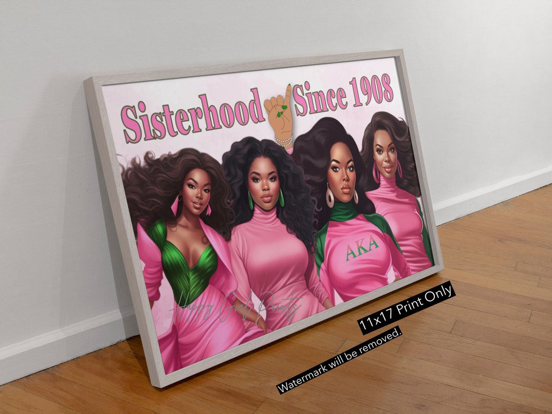 Sisterhood Alpha Kappa Alpha Inspired Wall Art. AKA Sisterhood, AKA ...