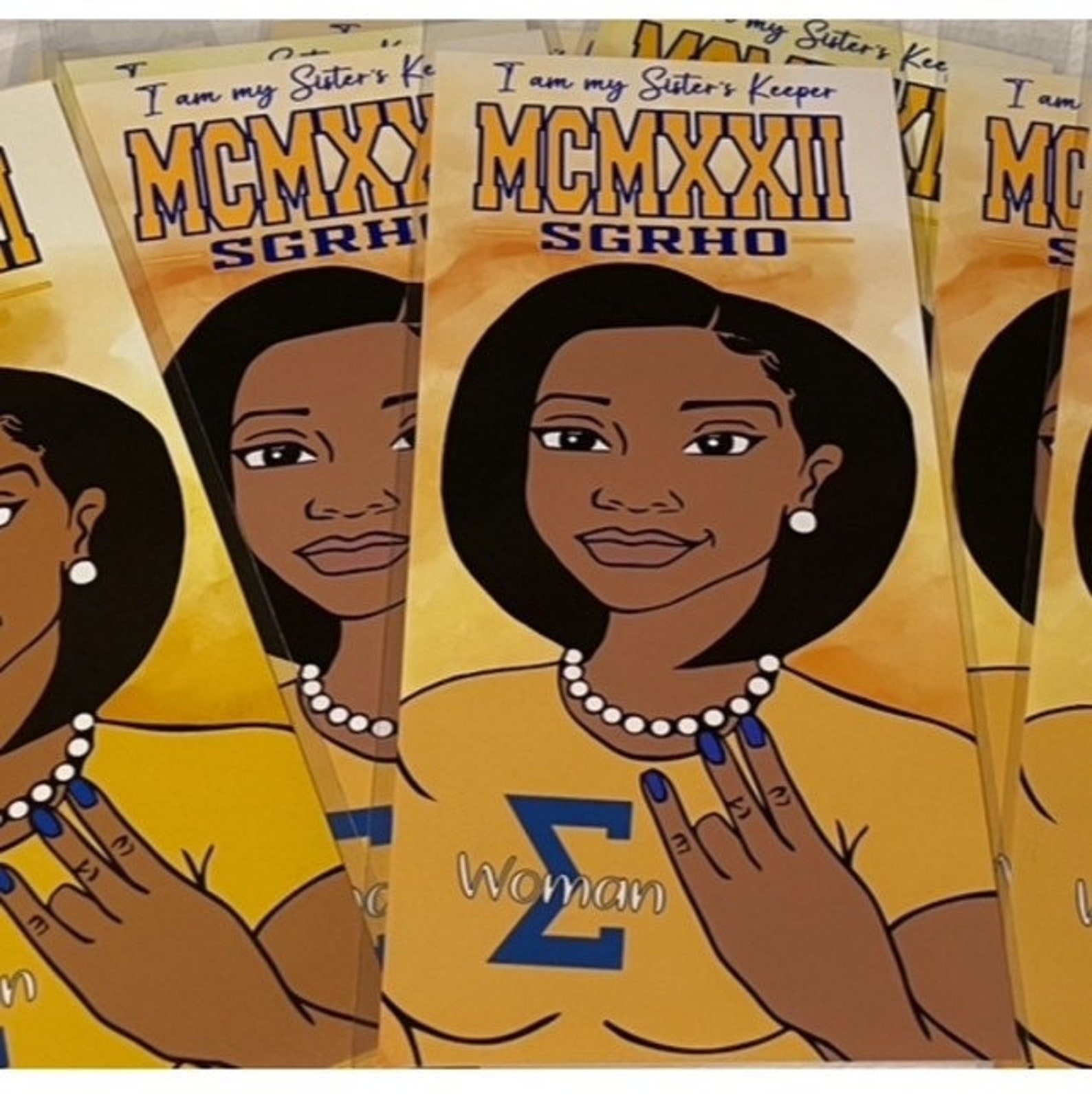 Set of 12 Sigma Gamma Rho Inspired Card, Sigma Queen Rhoyal, Pretty ...