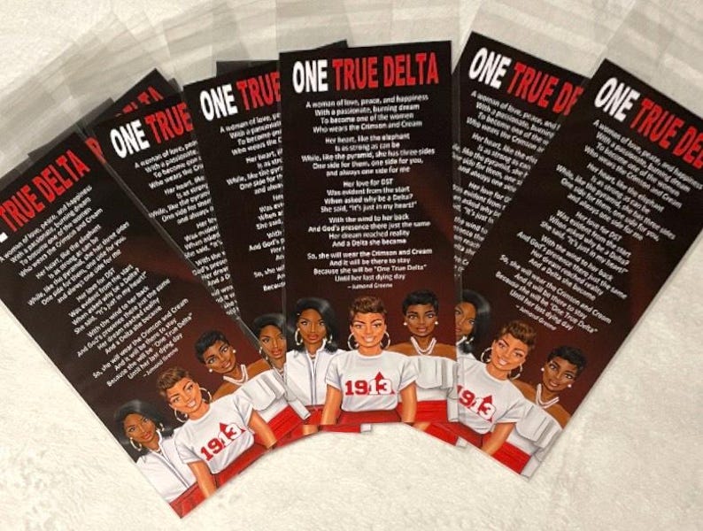 Welcome to Sisterhood, Delta Sigma Theta Inspired DST Set of 12 Cards ...