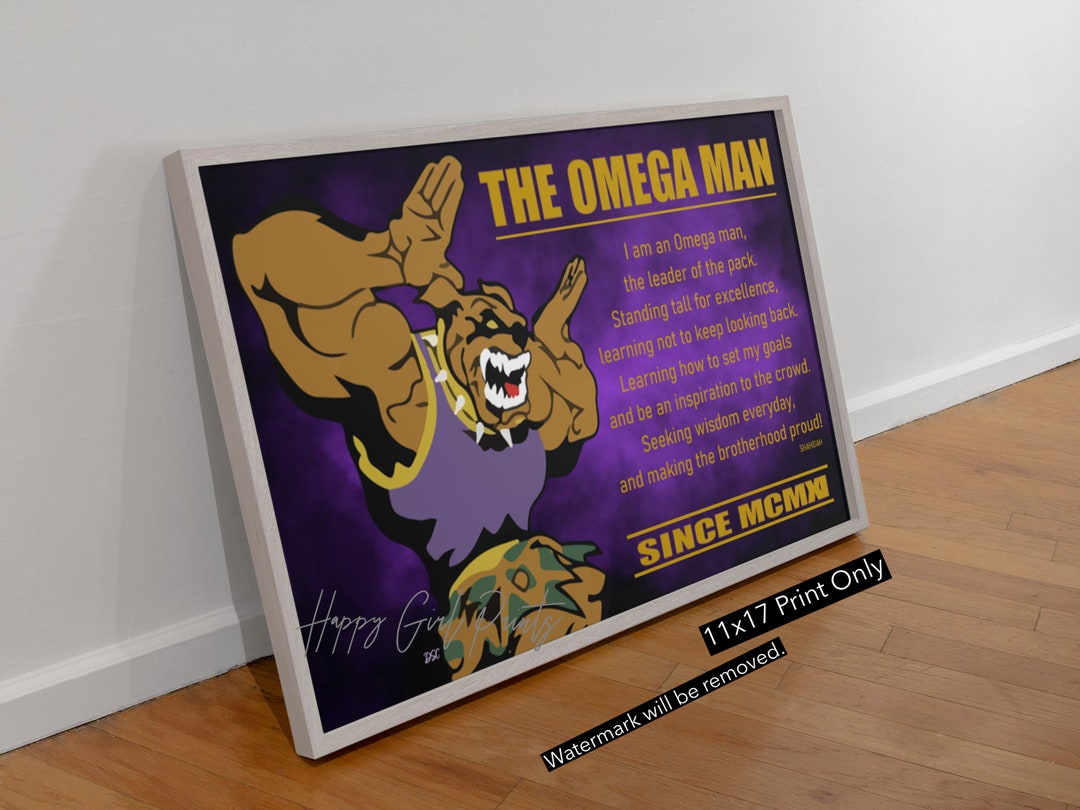 Omega Psi Phi Inspired Wall Art, Celebrate 1911 Brotherhood With This ...
