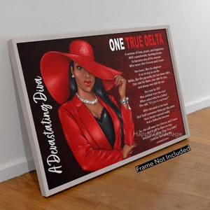 Delta Sigma Theta Inspired Wall Art - Etsy