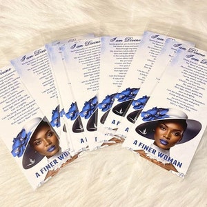 Set of 12 Zeta Phi Beta Inspired, Finer Woman, 1920 3.75x8.75 In. Cards ...