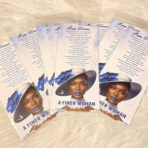 Set of 12 Zeta Phi Beta Inspired, Finer Woman, 1920 3.75x8.75 In. Cards ...