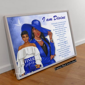 Zeta Phi Beta Inspired Wall Art, A Finer Woman, 1920, 11x17 - Etsy