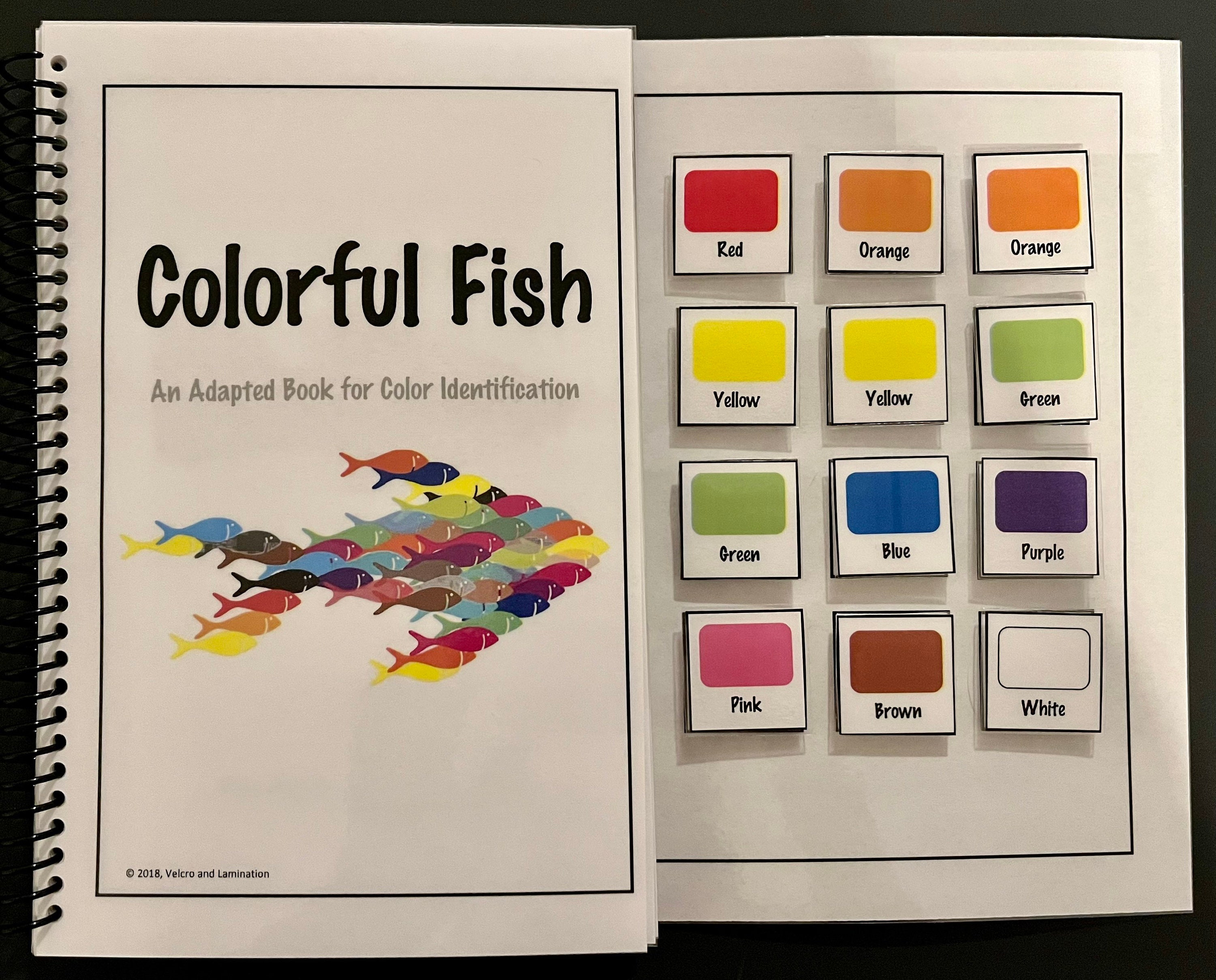 Adapted Book for Color Identification colorful Fish interactive ...
