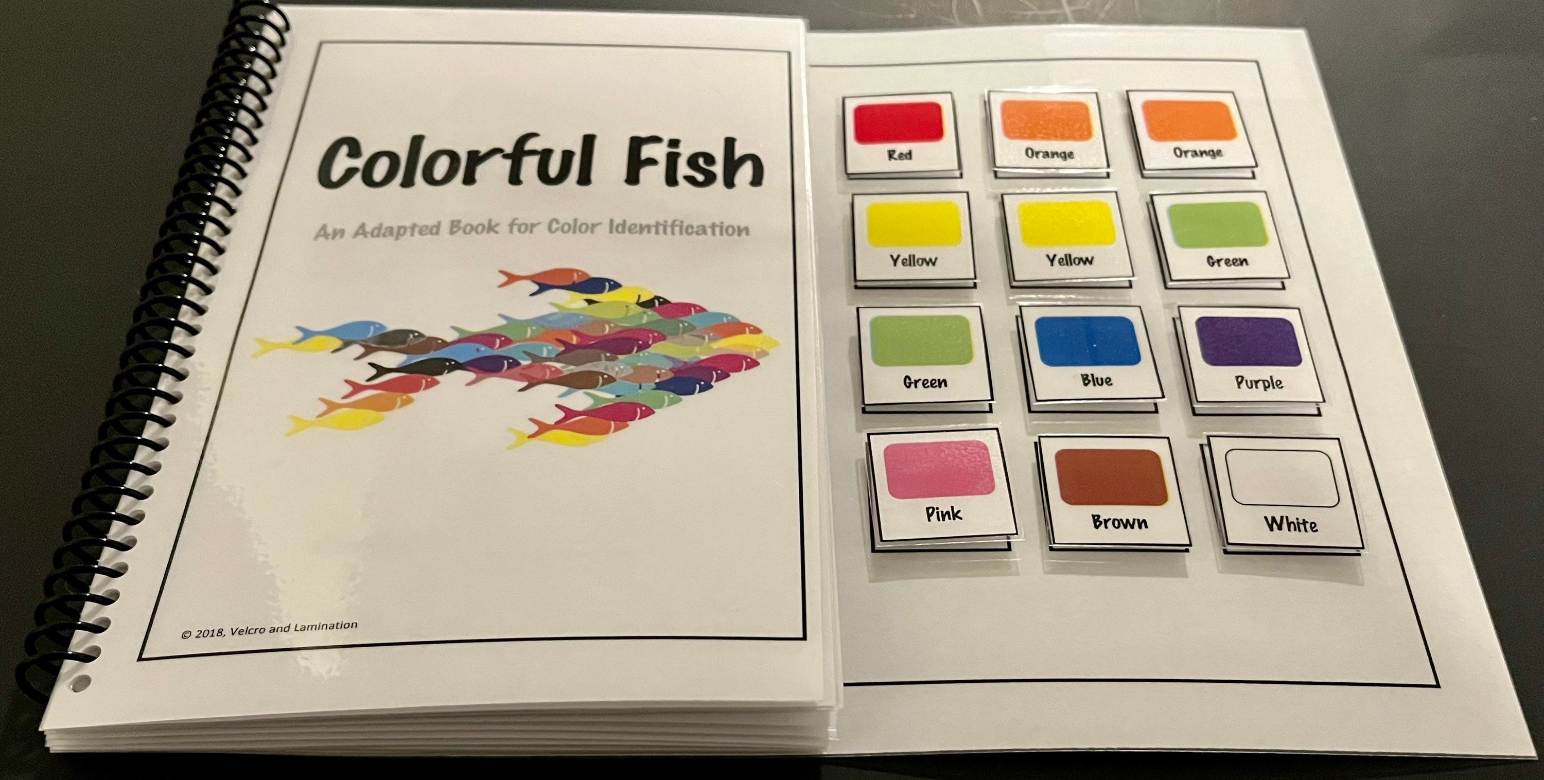 Adapted Book for Color Identification colorful Fish interactive ...