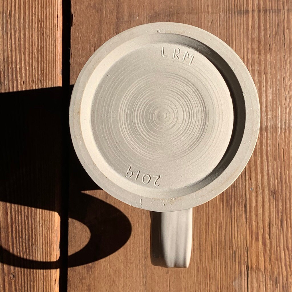 Porcelain Hourglass Mug With Jade Drip, Handmade - Etsy