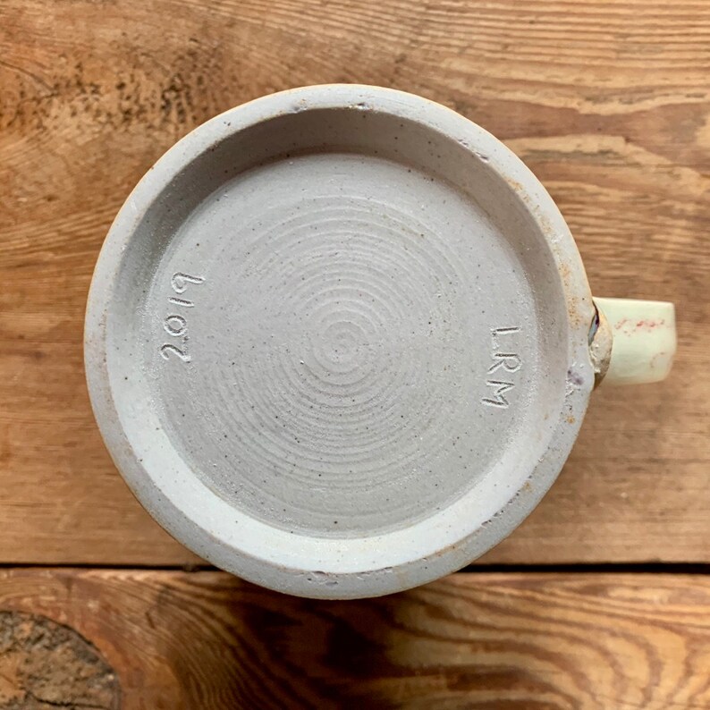 Hourglass Mug With Plum Chun Blush Glaze Handmade - Etsy