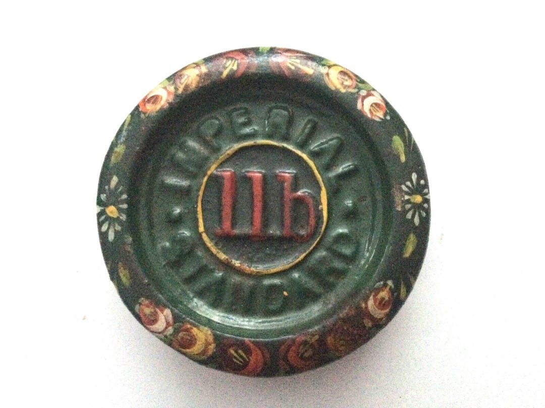Canal Ware Barge Ware Cast Iron 1lb Weight Hand Painted Anne Young ...
