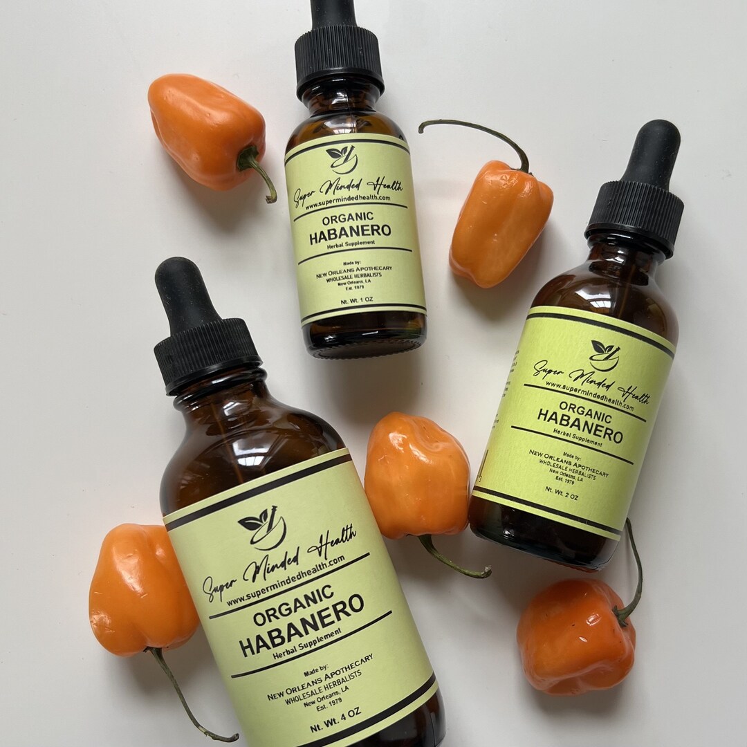 Habanero Tincture | 330,000 HU | Organic Habanero Peppers | Capsicum ...