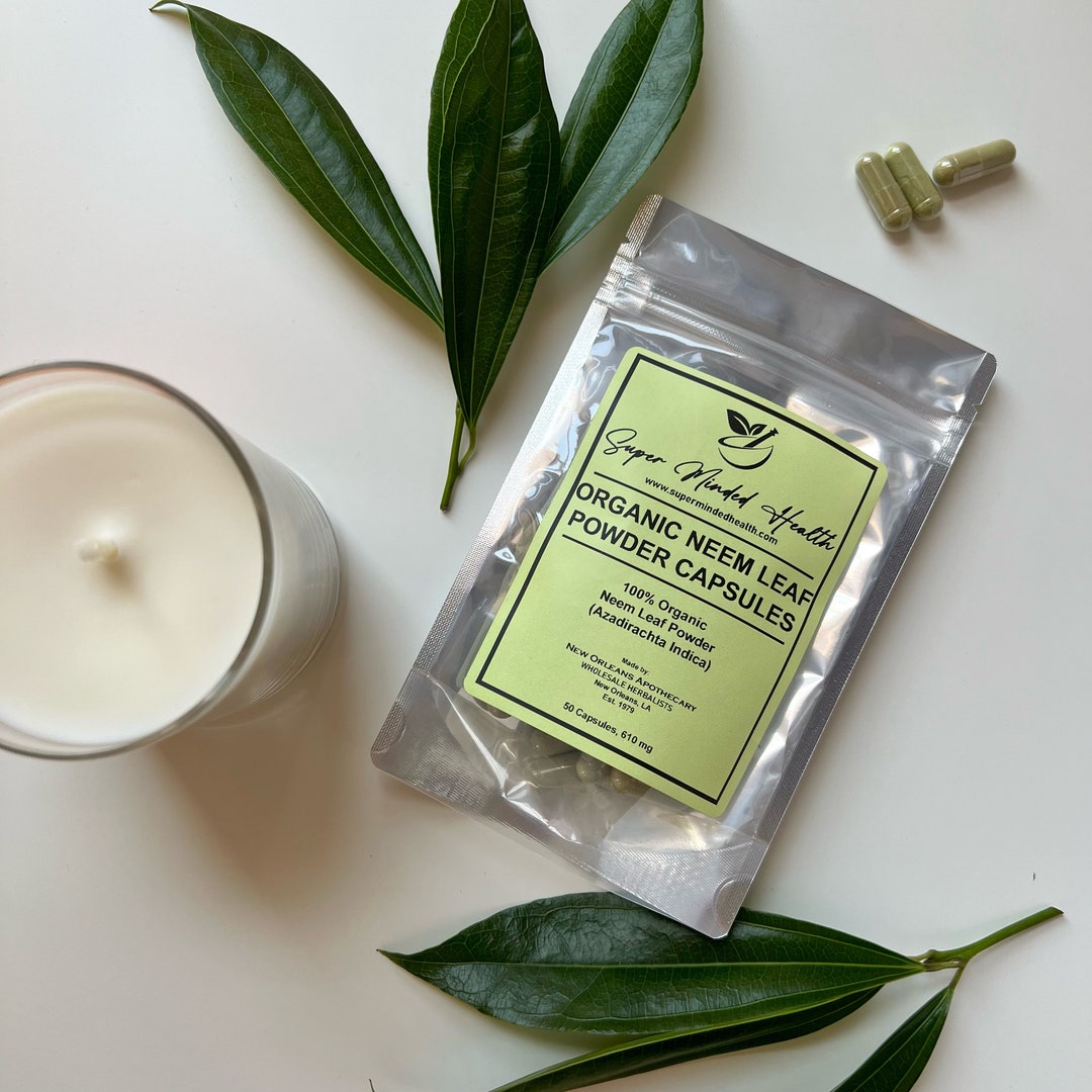 Neem Leaf Powder Capsules | Organic | Azadirachta Indica | 610mg - Etsy