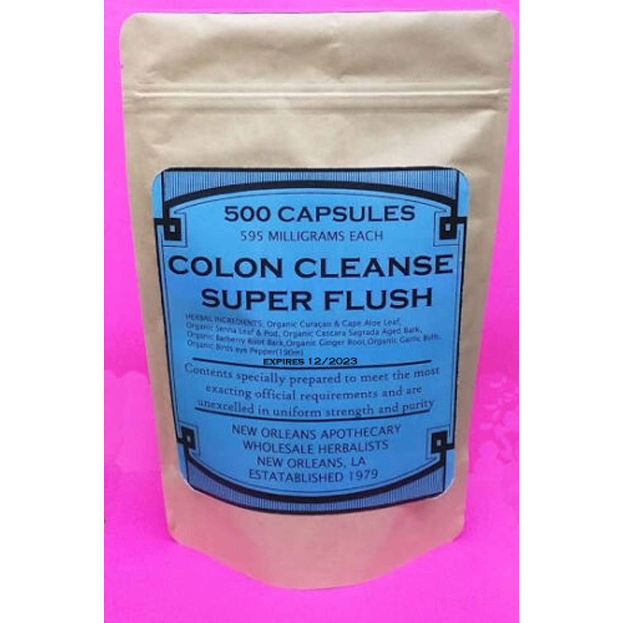 500 Colon Cleanse Super Flush All Organic Herbs Zero Fillers - Etsy