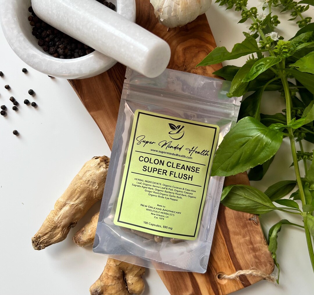 100-colon Cleanse Super Flush Capsules All Organic Zero Fillers or ...