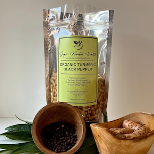 Turmeric + Black Pepper Capsules | Organic | Curcuma Longa | Astringent ...