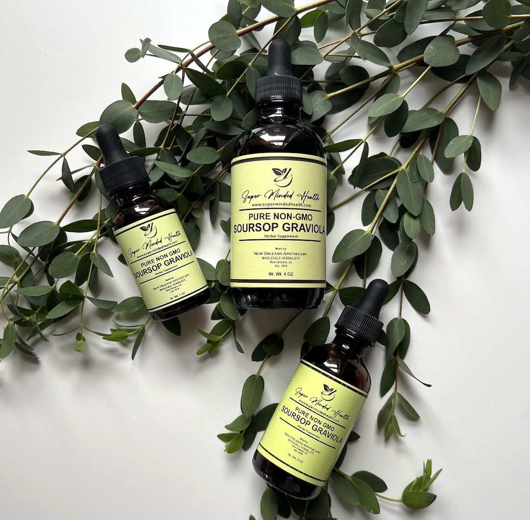Soursop Graviola Leaf Tincture | Guanabana Paw-paw | Annona Muricata ...