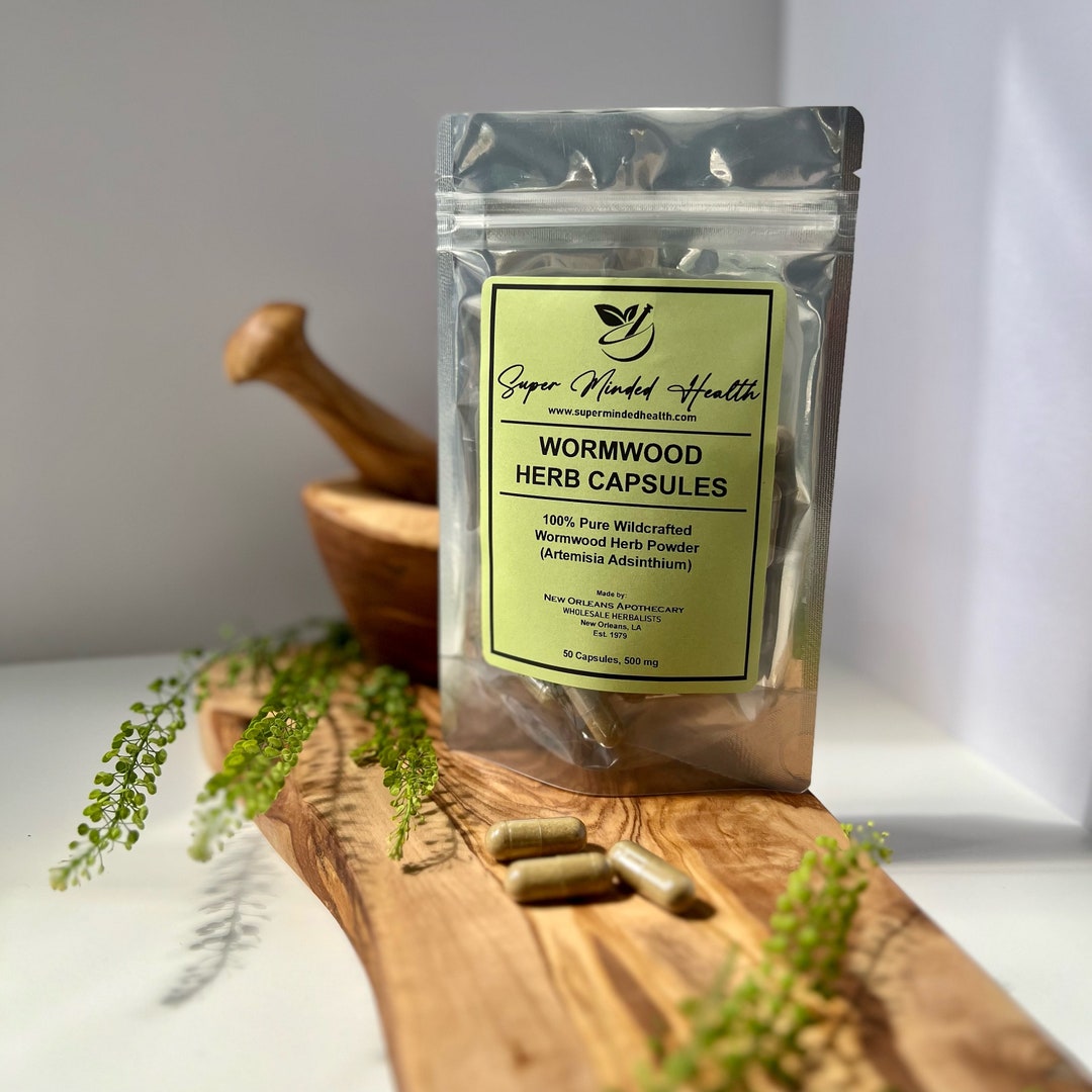 Wormwood Powder Capsules 100% Pure Wildcrafted 500mg - Etsy