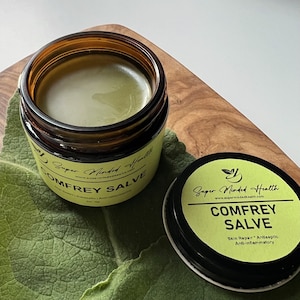 Comfrey Salve | Miracle Green | High Potency | All Natural Herbal Salve ...