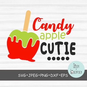 Digital Candy Apple Cutie Cut File SVG Candy Apple Cut File - Etsy