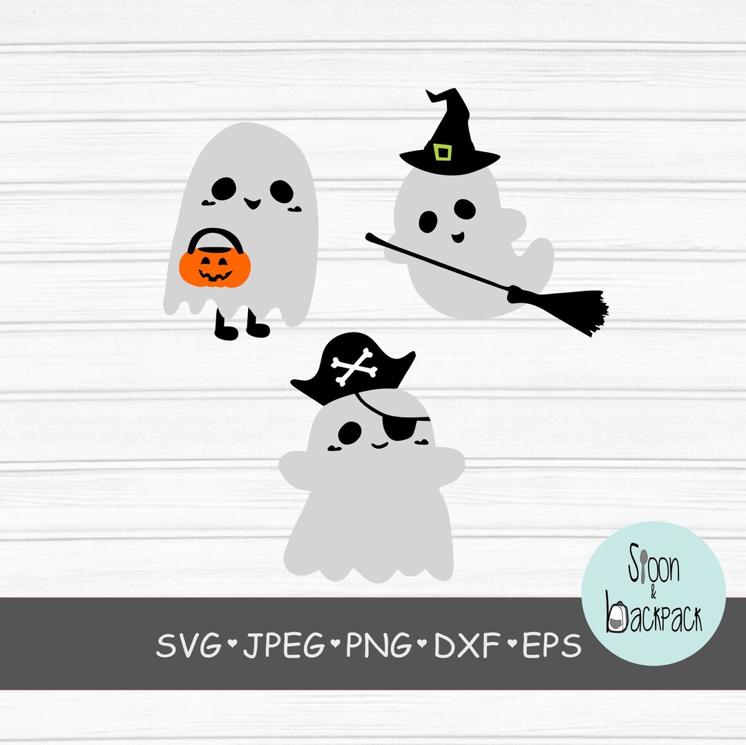 Ghost SVG, Cute Ghost Clipart, Ghost SVG, Spooky svg, Cool ghost Svg ...