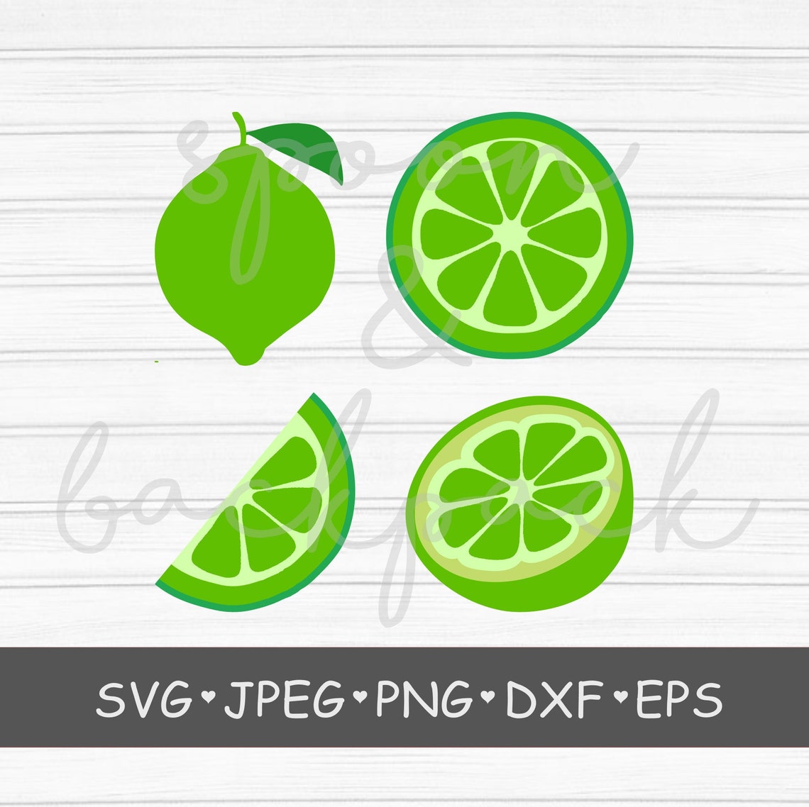 Digital Lime Cut File Svg-eps-png-jpeg-dxf Cut File Summer - Etsy