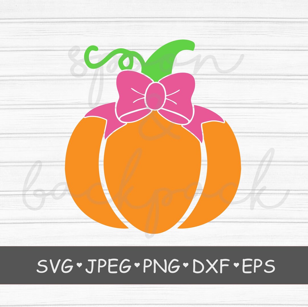 Digital Bow Pumpkin Cut File, SVG Cut File,pumpkin Cut File,silhouette ...