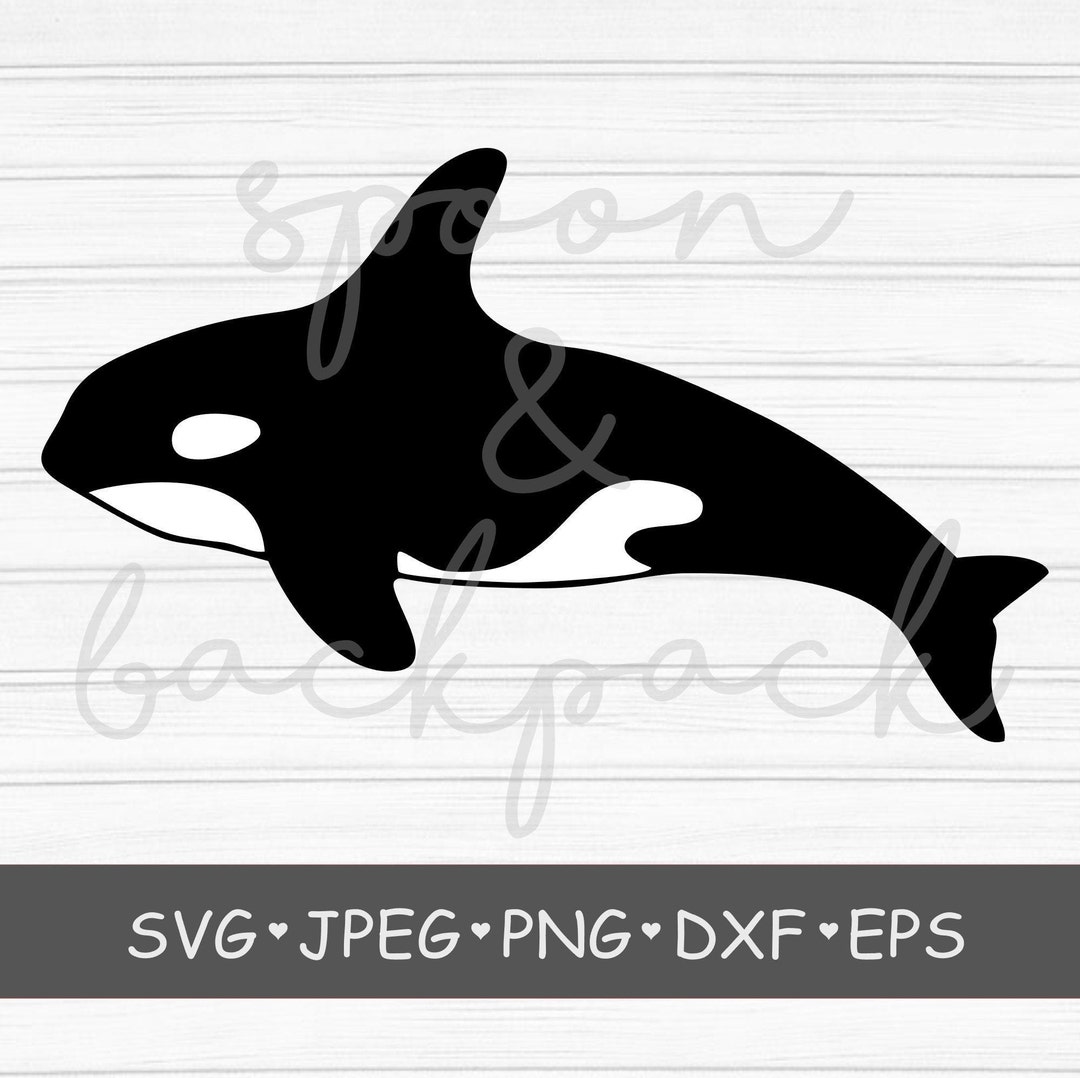 Digital Orca Killer Whale Cut File, Svg-eps-png-jpeg-dxf Cut File ...