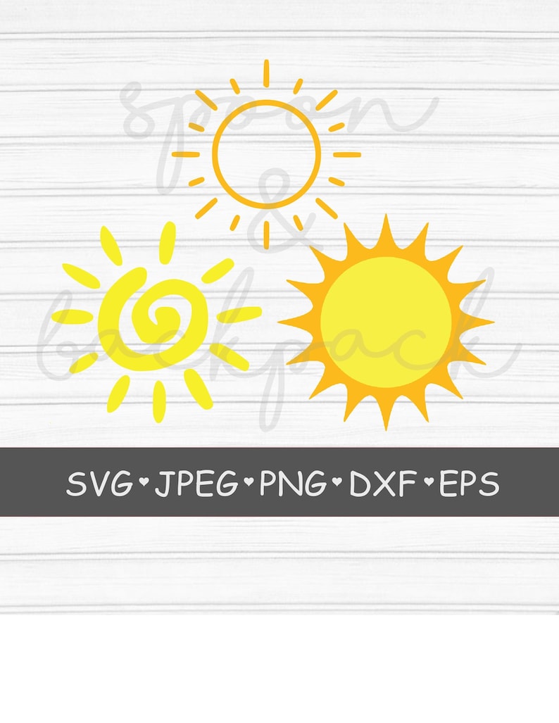 Plotterdatei Sonne Svg Sonne Sommer svg Frühling svg - Etsy.de