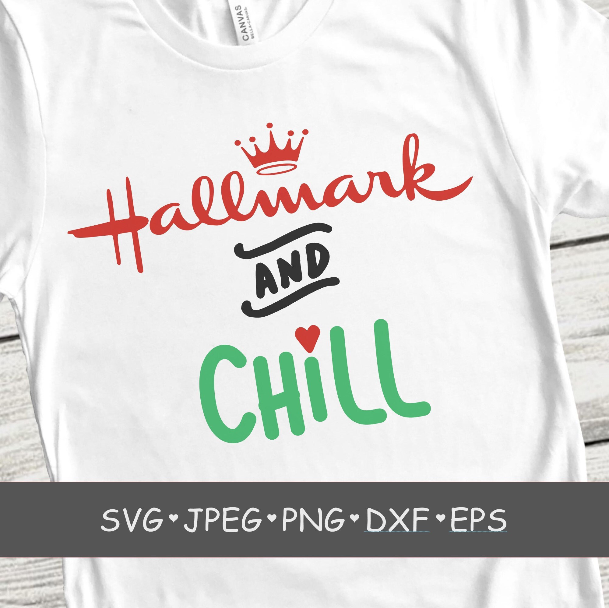 Hallmark and Chill SVG Hallmark Svg Christmas Svg Christmas - Etsy