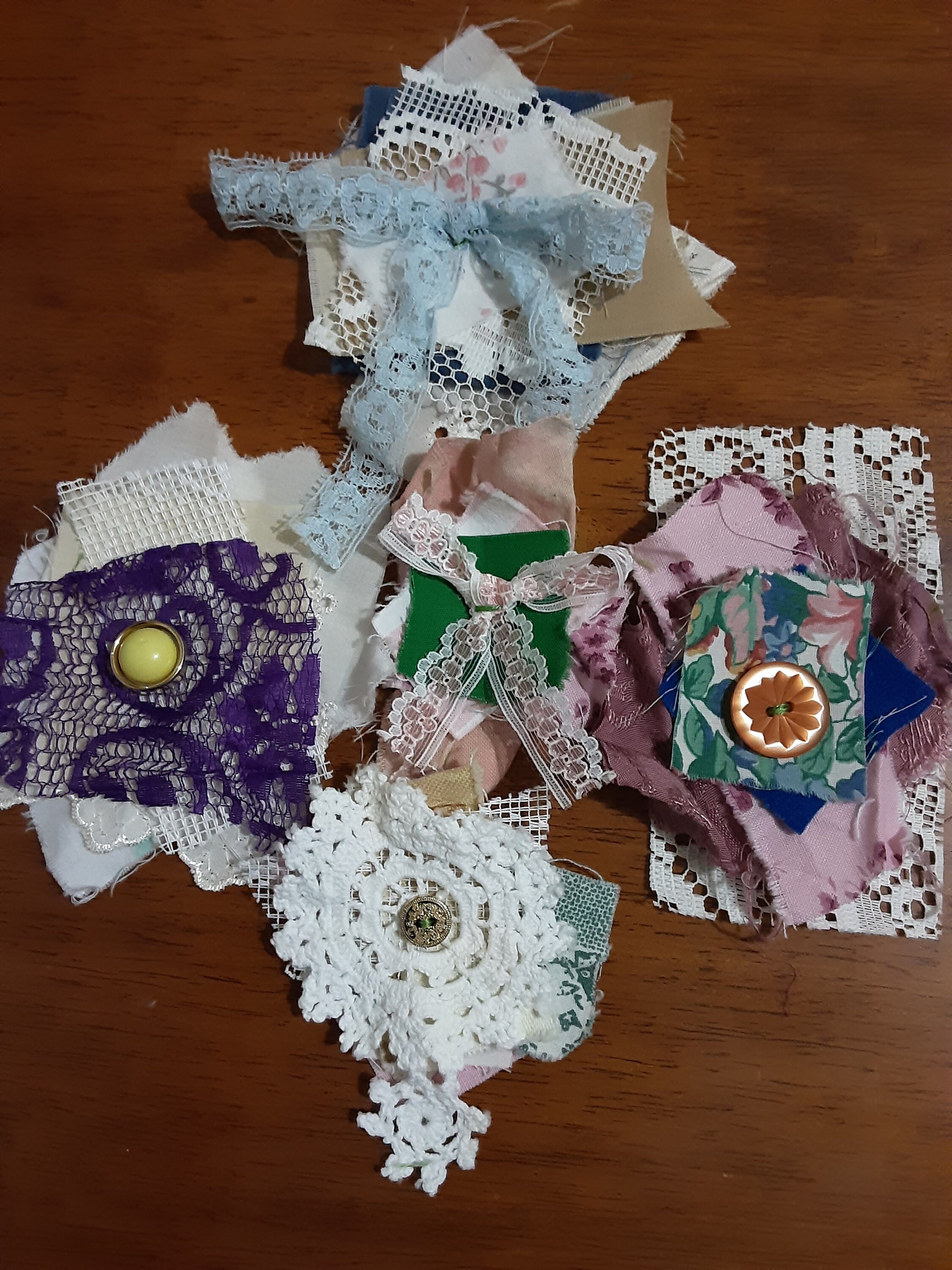 5 Fabric Clusters - Etsy