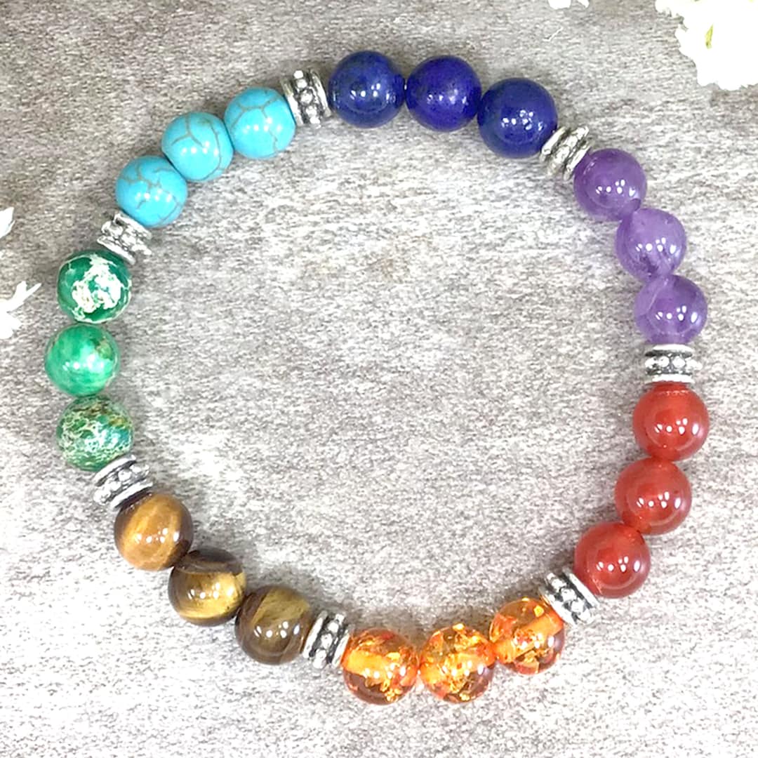 Multi Color Gemstone Bracelet Natural High Quality Grade AAA ...