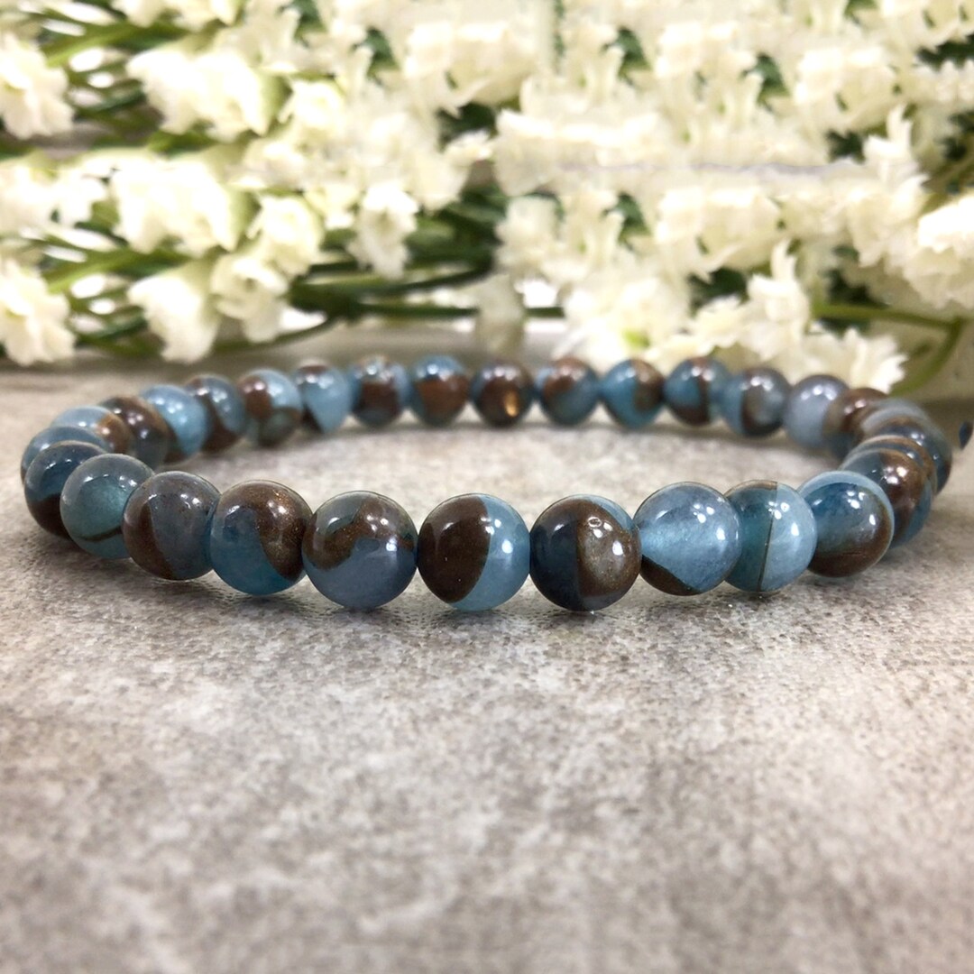 High Quality Turquoise Blue Variscite Impression Cloisonne Jasper ...