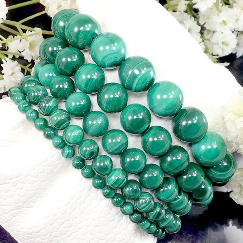 Malachite Beads - Etsy