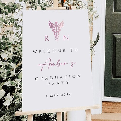 Nurse Graduation Party Decorations Graduation Welcome Sign - Etsy