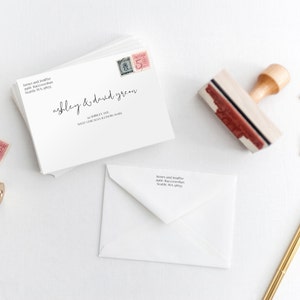 Printable Wedding Envelope Template, Wedding Envelope Address Template ...