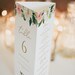 Wedding Triangle Table Number Sign Template, Trifold Table Number ...