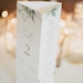 Trifold Table Number, Wedding Triangle Table Cards, Wedding Table ...