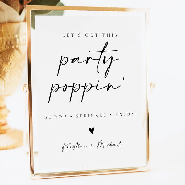 Thanks for Popping by Printable Sign, Baby Shower Popcorn Sign ...