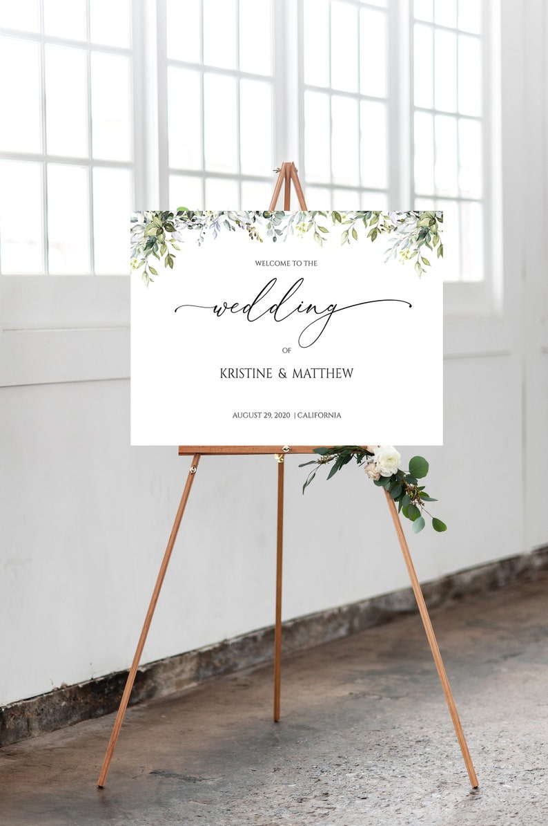Large Wedding Welcome Sign Template Welcome Sign Wedding - Etsy