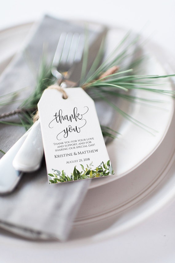 Wedding Gift Bag Tags Wedding Favor Tags Printable Ceremony - Etsy