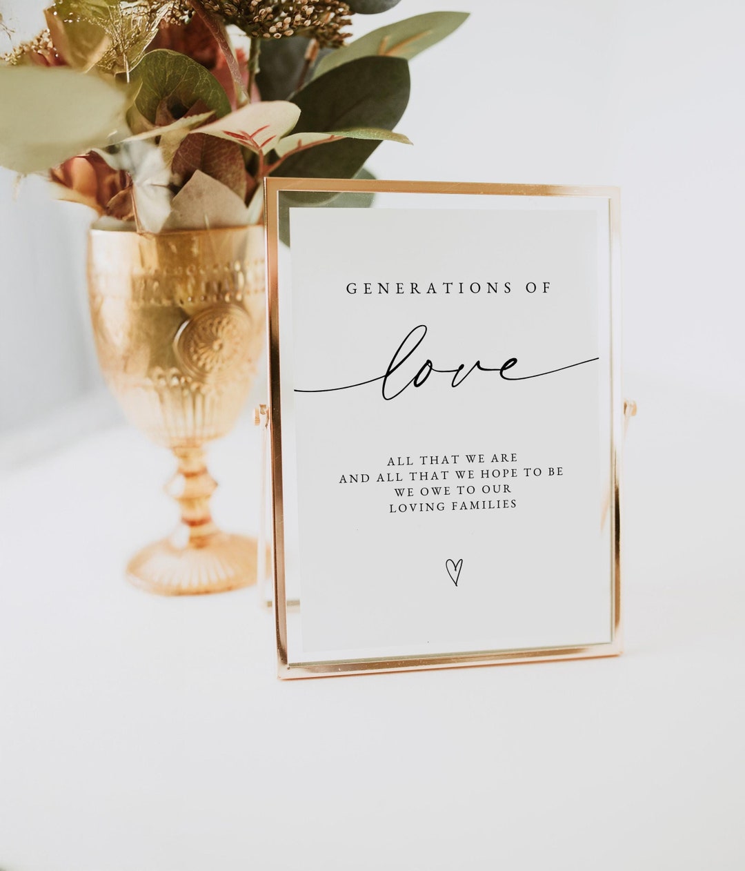 Generations of Love Sign Template, Simple Generations of Love Sign ...