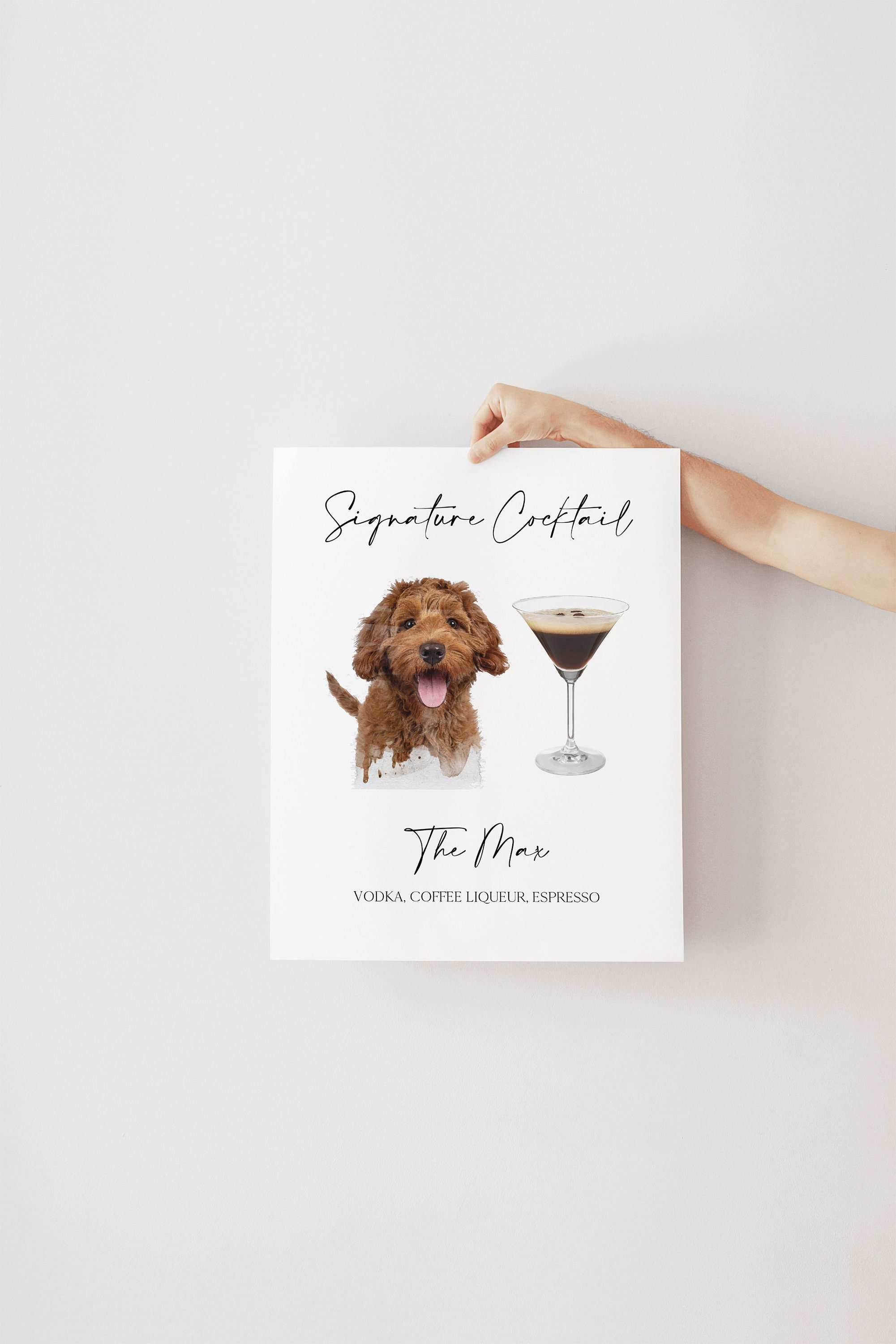 Custom Dog Bar Wedding Menu Sign Dog Signature Cocktail Sign - Etsy