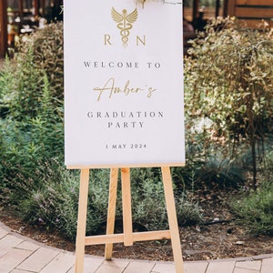 Nurse Graduation Party Decorations, Graduation Welcome Sign, RN ...