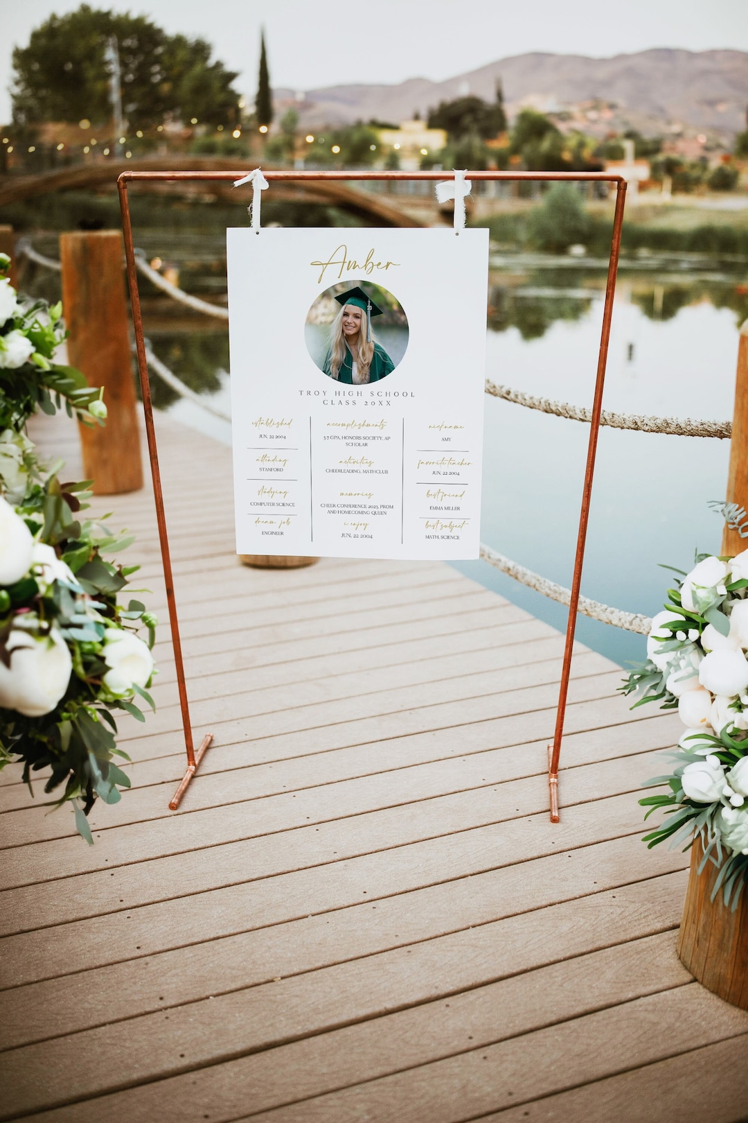 Graduation Milestone Template, Poster Board Template, Graduation ...