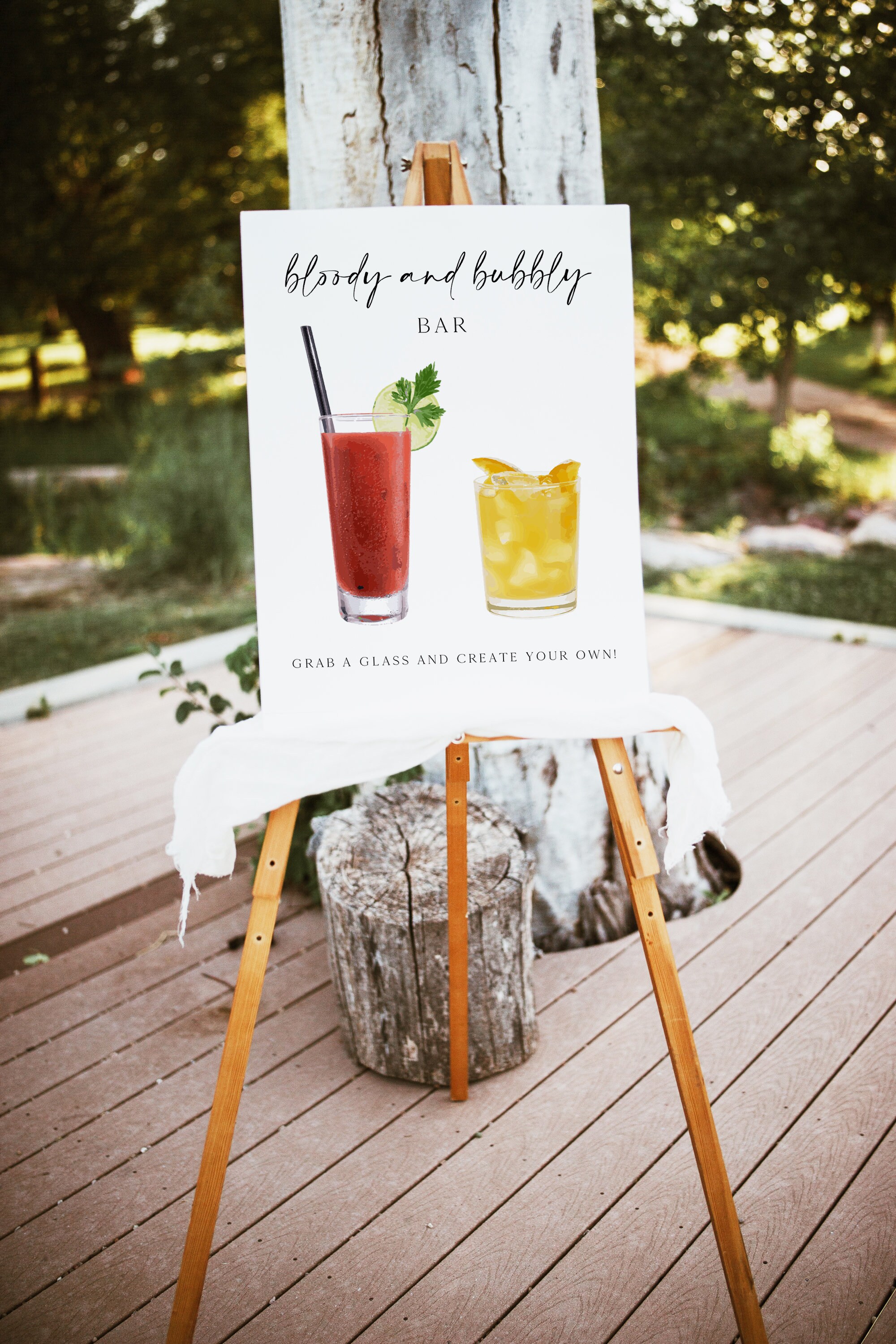 Bloody Mary Bar Sign Bridal Shower Sign Instant Download | Etsy