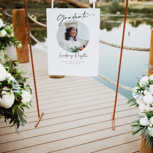 Editable Graduation Signature Board Template, Personalized Senior Photo ...